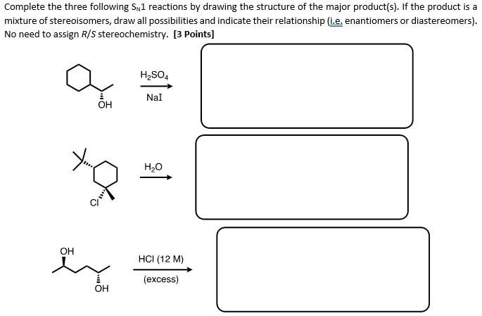 Solved The SN1 process involves the formation of a | Chegg.com