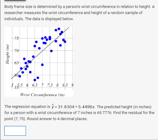 Solved Body frame size is determined by a person's wrist | Chegg.com
