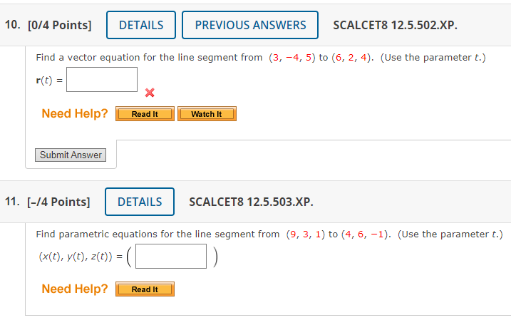 Solved Find a vector equation for the line segment from (3, | Chegg.com