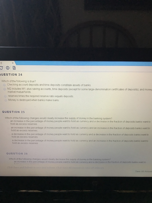Solved UESTION 24 Which of the following is true? Checking | Chegg.com