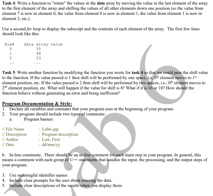 Solved Mandatory Instructions Write a C+program that will | Chegg.com