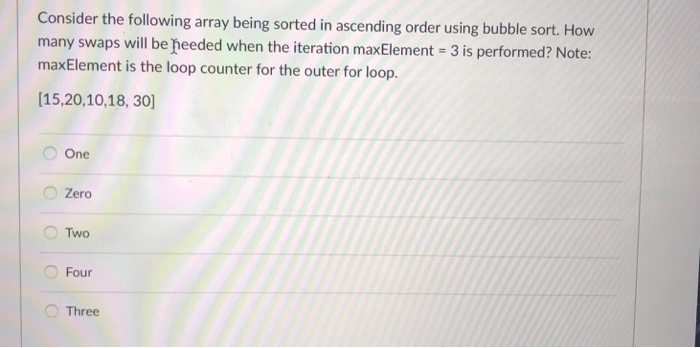 Solved Consider the following array of partially sorted | Chegg.com