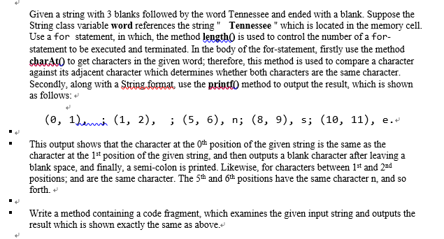 Solved Given a string with 3 blanks followed by the word | Chegg.com
