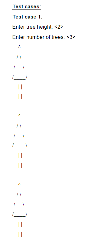 Solved Write a function called tree Top that prints the top | Chegg.com