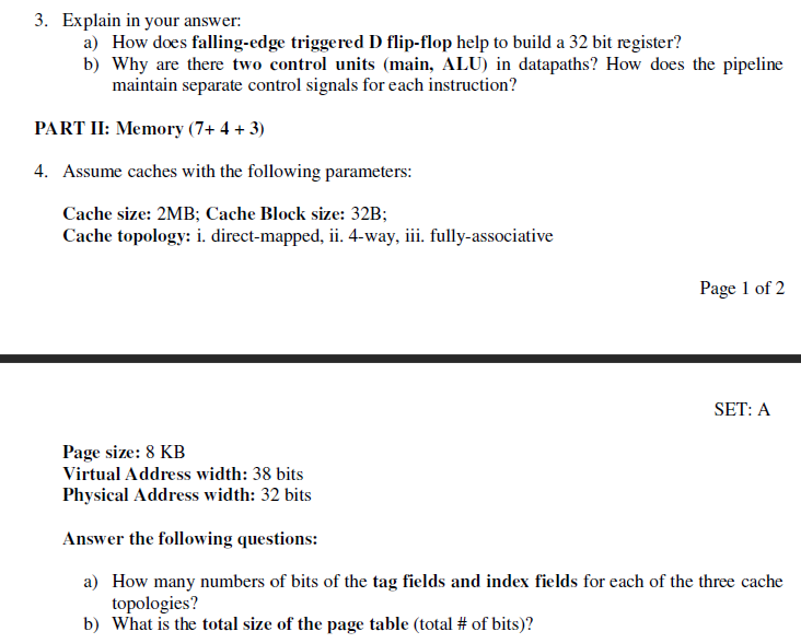 Solved 3. Explain in your answer: a) How does falling-edge | Chegg.com