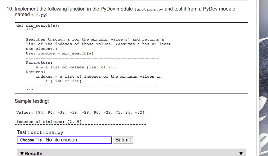 Solved 10. Implement the following function in the PyDev | Chegg.com