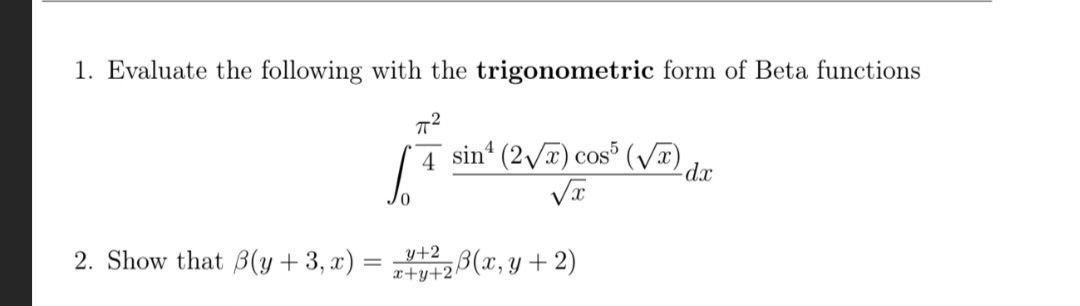 Solved 1. Evaluate the following with the trigonometric form | Chegg.com