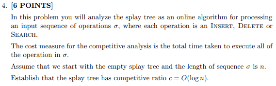 Solved In This Problem You Will Analyze The Splay Tree As An 5354