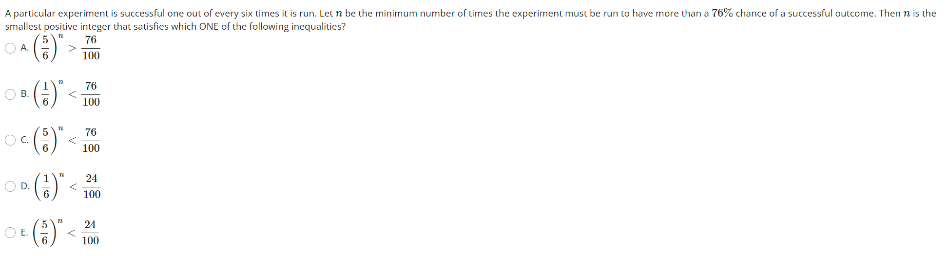 Solved smallest positive integer that satisfies which ONE of | Chegg.com