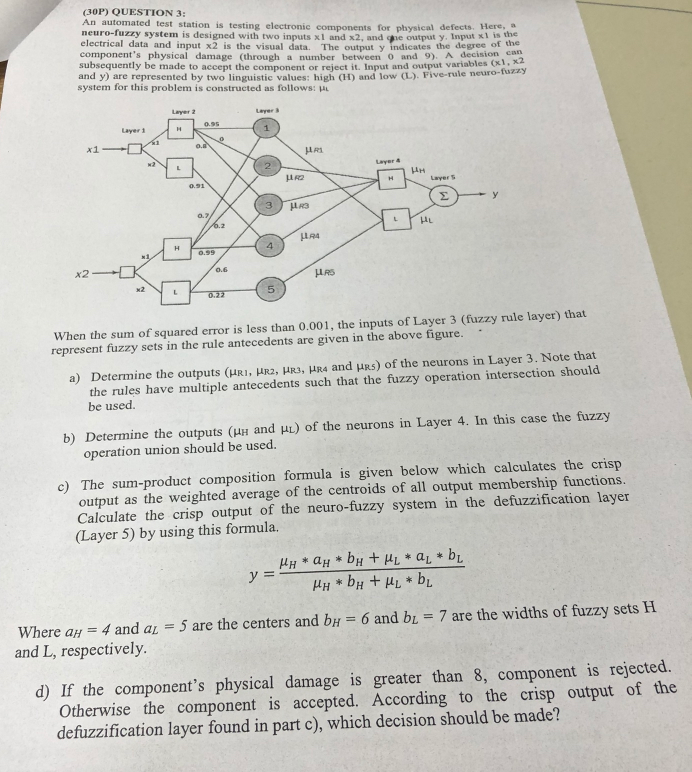Solved (30P) QUESTION 3: An automated test station is | Chegg.com