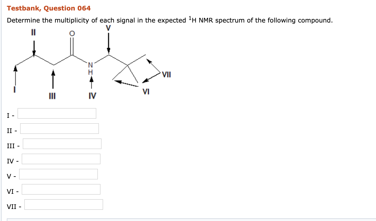 Solved Testbank, Question 064 Determine the multiplicity of | Chegg.com