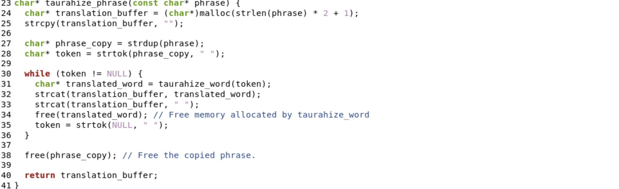 Solved M6PA Tiny Taurahe Translator Synopsis We would have | Chegg.com