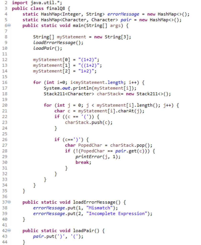 Solved The following program is run to test three Math | Chegg.com