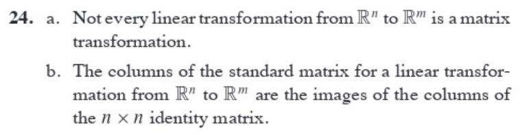 Solved In Exercises 23 and 24, mark each statement True or | Chegg.com