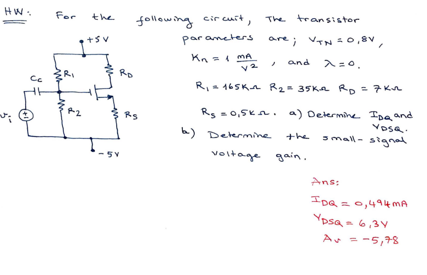 Solved HW: For the following circuit, The | Chegg.com