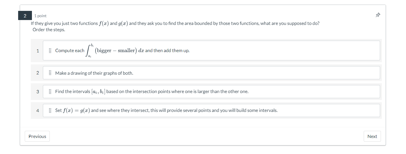 Solved 21 ﻿pointIf they give you just two functions f(x) | Chegg.com