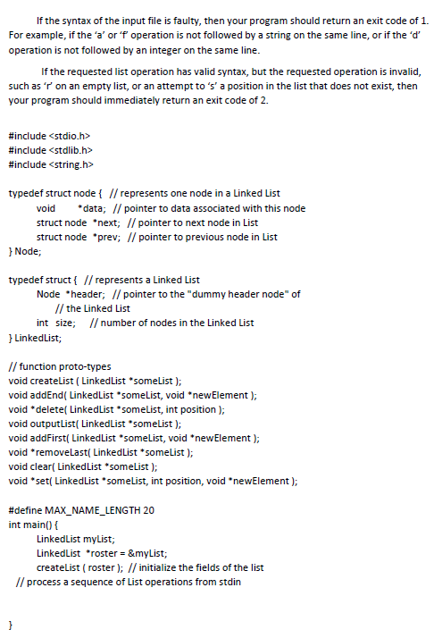 Solved Write the code for the following additional linked | Chegg.com