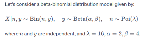 Let's consider a beta-binomial distribution model | Chegg.com