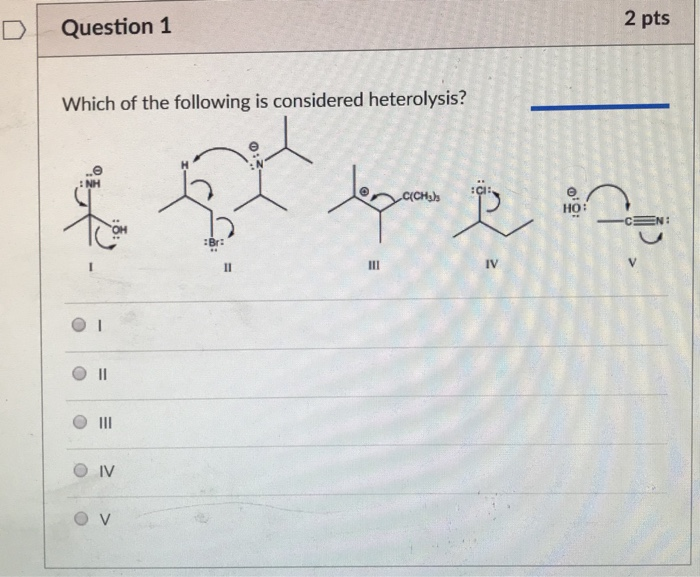 Solved 2 pts DQuestion 1 Which of the following is | Chegg.com