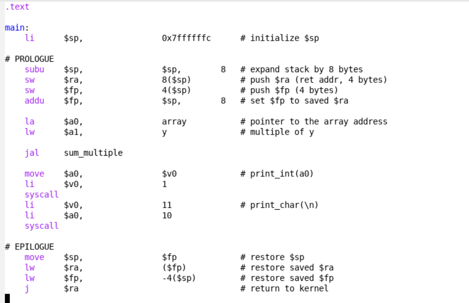 Solved - int sum_multiple (int ∗x, int y ): Parameter x is | Chegg.com
