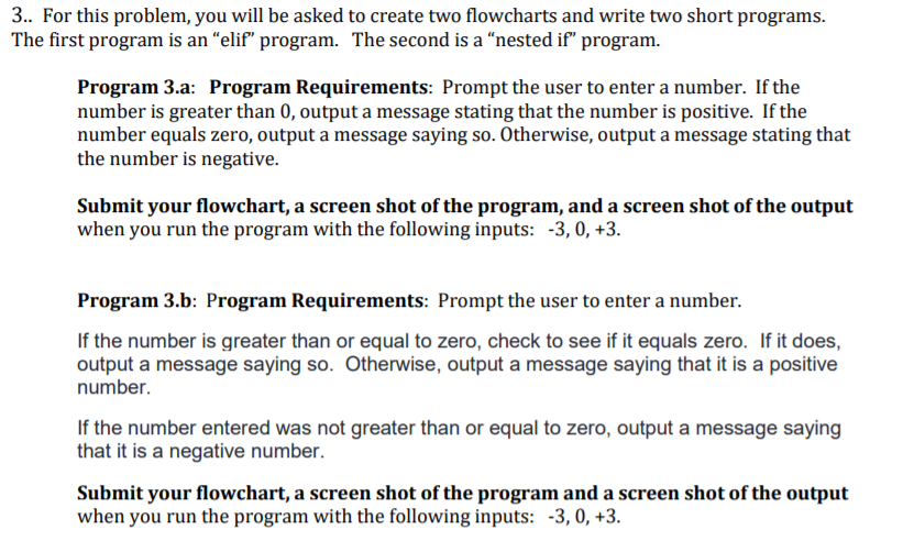 Solved 4 Create A Flowchart And A Program Test The Program 5993
