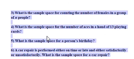 Solved 3) What is the sample space for counting the number | Chegg.com