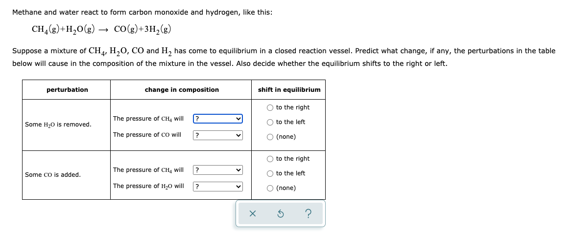 Solved Methane and water react to form carbon monoxide and | Chegg.com