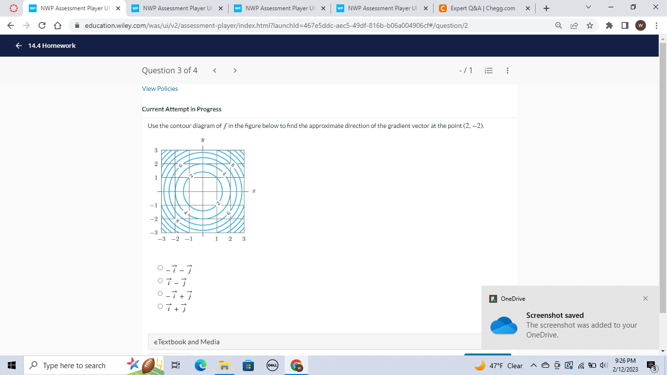 Solved Use the contour diagram of f in the figure below to | Chegg.com