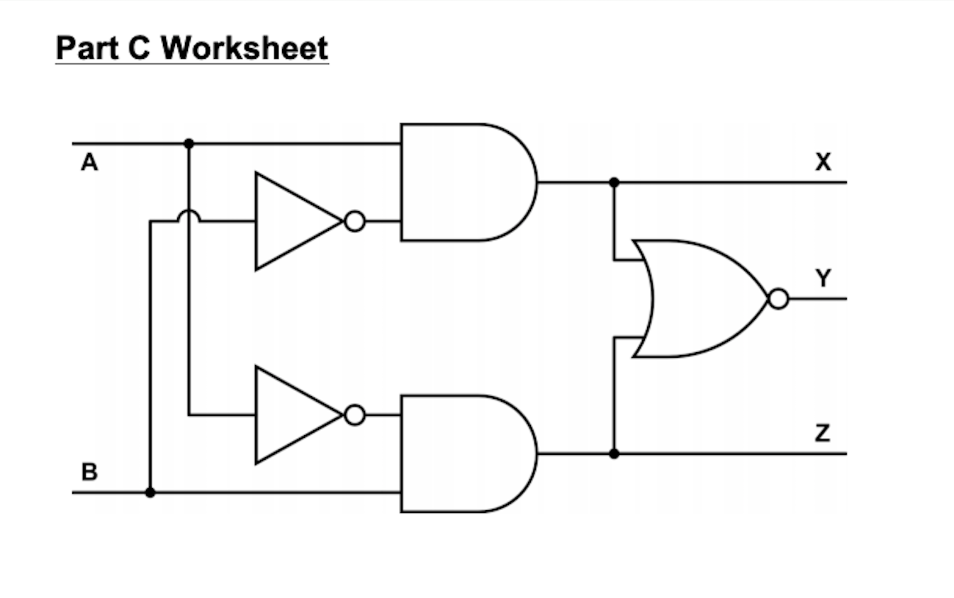Solved Part C Worksheet Part C 1 For The Circuit At The