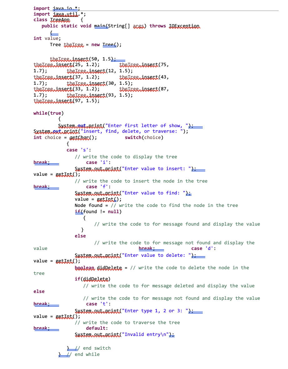 Solved \{ postorder(localRoot.leftchild); | Chegg.com