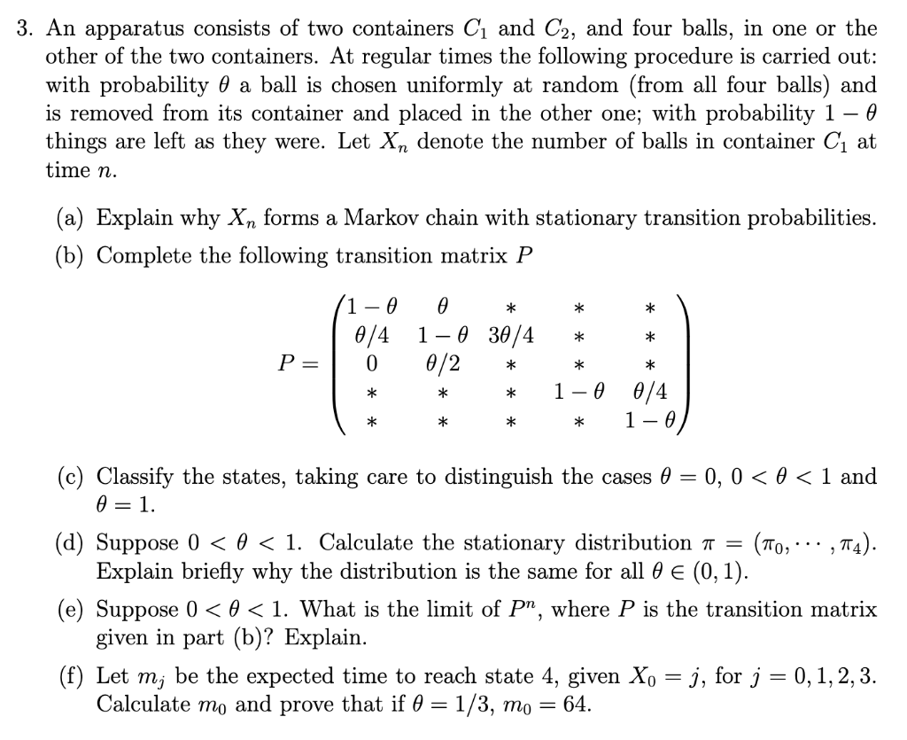 3. An apparatus consists of two containers Cį and C2, | Chegg.com