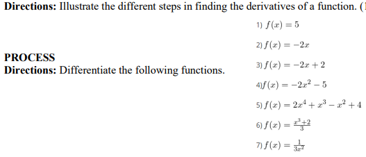 Solved Directions: Illustrate the different steps in finding | Chegg.com