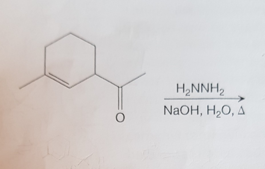Solved H2NNH2 NaOH, H2O, Δ | Chegg.com