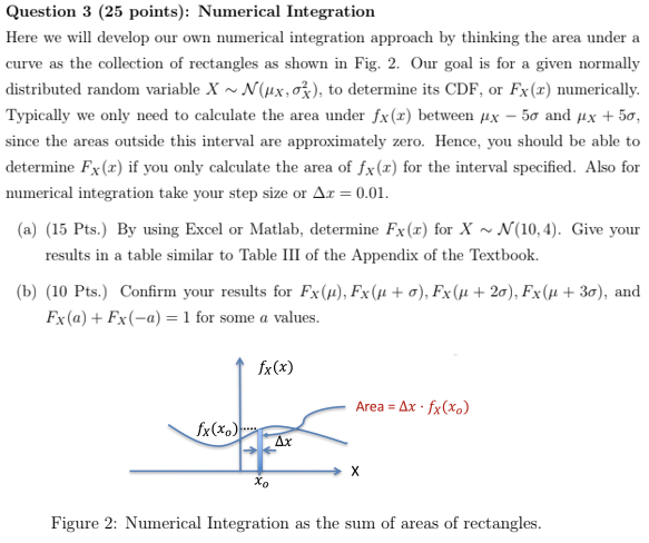 Solved Question 3 (25 points): Numerical Integration Here we | Chegg.com