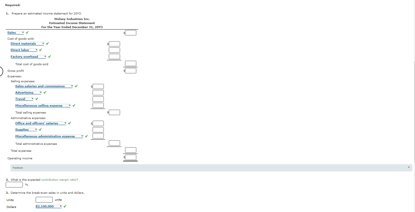 Solved Contribution Margin, Break-Even Sales, | Chegg.com