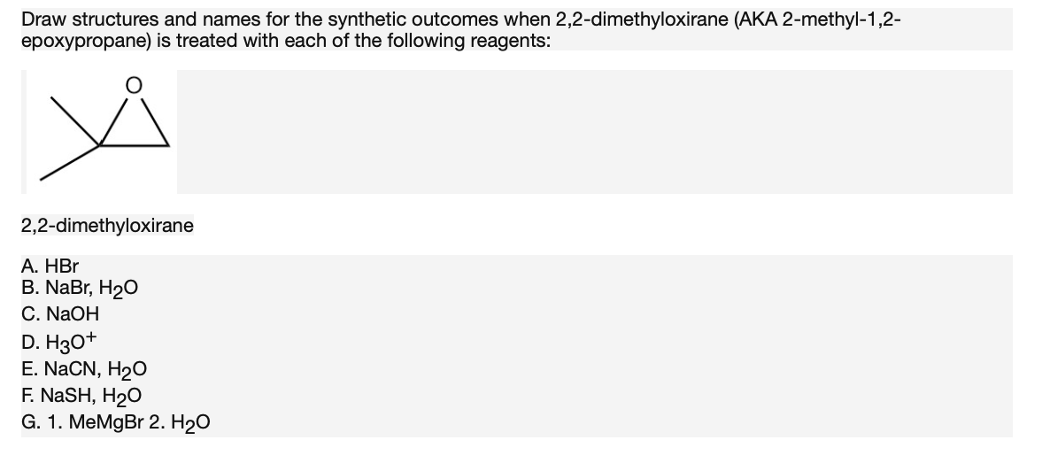 Solved Draw structures and names for the synthetic outcomes | Chegg.com