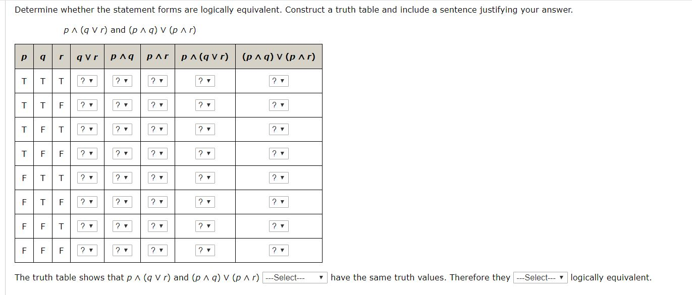 Solved Determine Whether The Statement Forms Are Logically