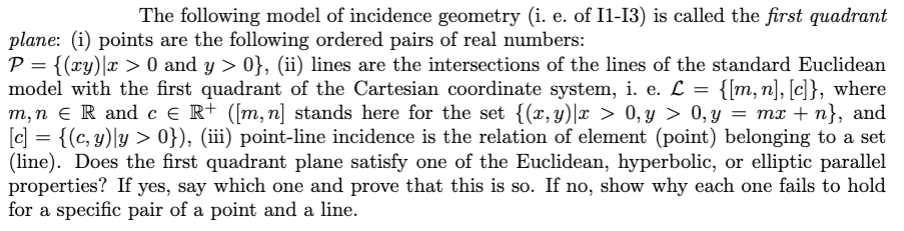 Solved Euclidean Geometry: show the steps that should be | Chegg.com