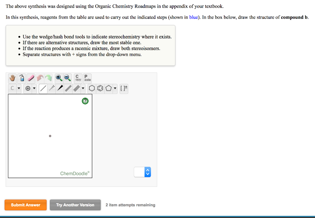 Solved The above synthesis was designed using the Organic | Chegg.com