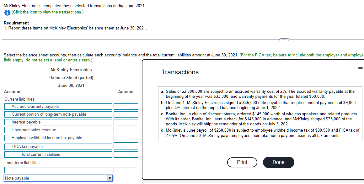 Solved Please help with the amount field. Everything else is | Chegg.com