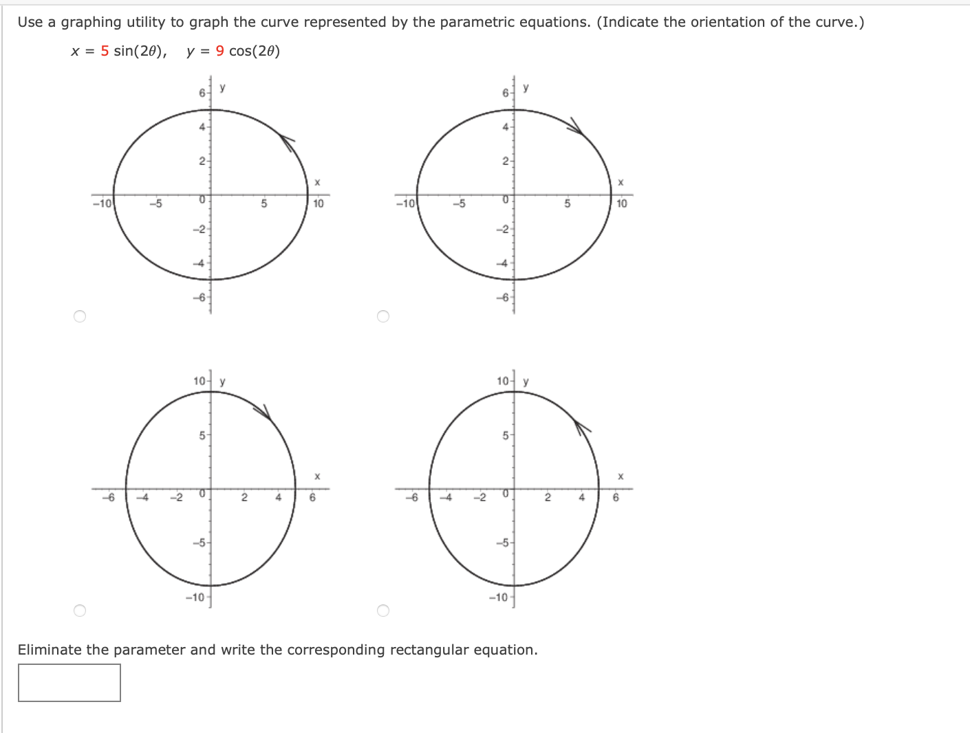 Solved Use a graphing utility to graph the curve represented | Chegg.com