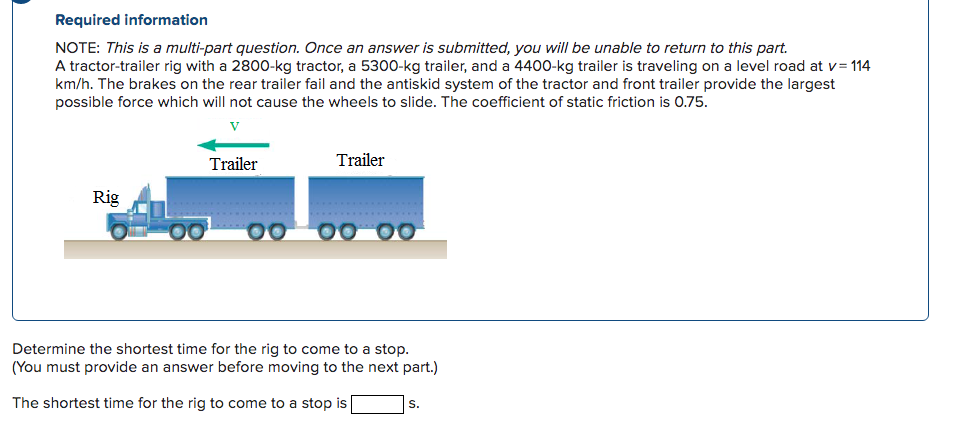 Solved Required information NOTE: This is a multi-part | Chegg.com