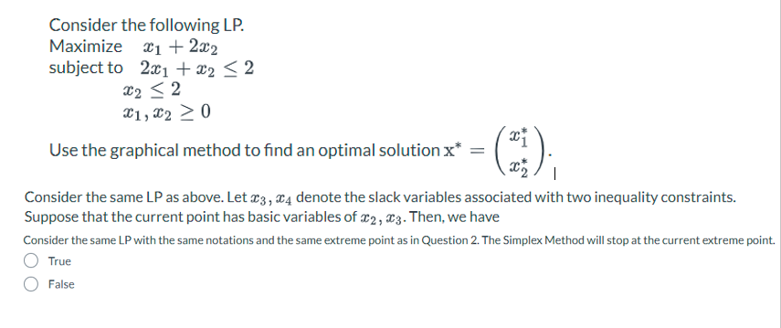 Solved Consider the following LP. Maximize x1+2x2 subject | Chegg.com