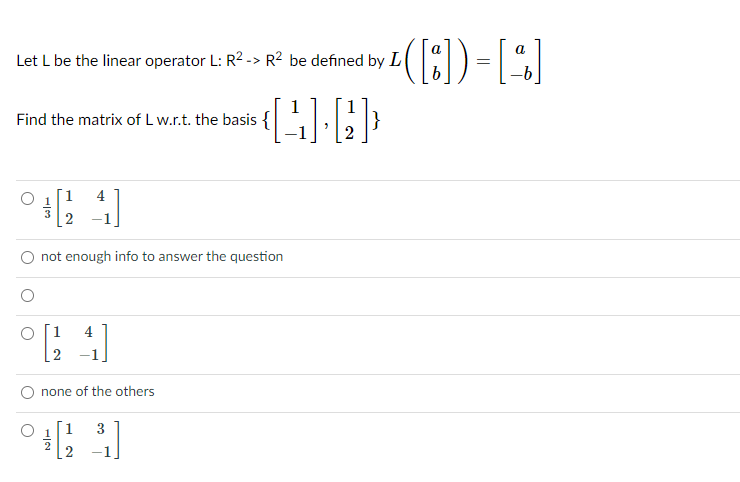 Solved Let L be the linear operator L: R2-> R2 be defined by | Chegg.com