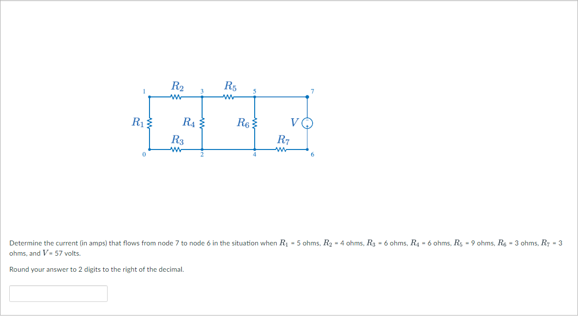 Solved Determine The Current In Amps ﻿that Flows From Node