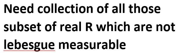 Solved Need collection of all those subset of real R which | Chegg.com