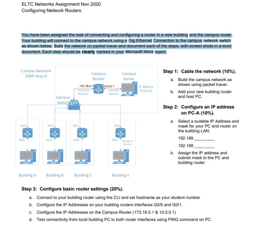 Solved Need assistance with this Computer Networking task. | Chegg.com