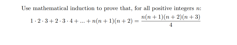 Solved Use mathematical induction to prove that, for all | Chegg.com
