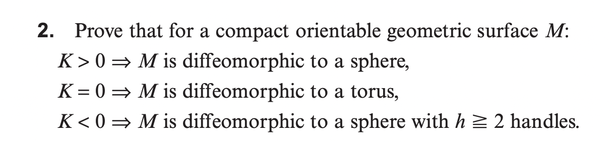 Solved 2. Prove that for a compact orientable geometric | Chegg.com