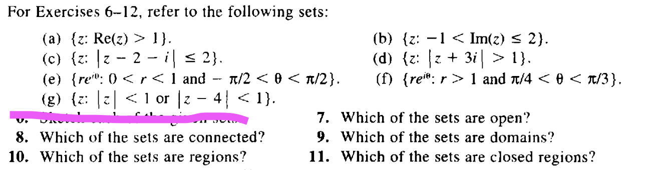 Solved For Exercises 6-12, refer to the following sets: (a) | Chegg.com